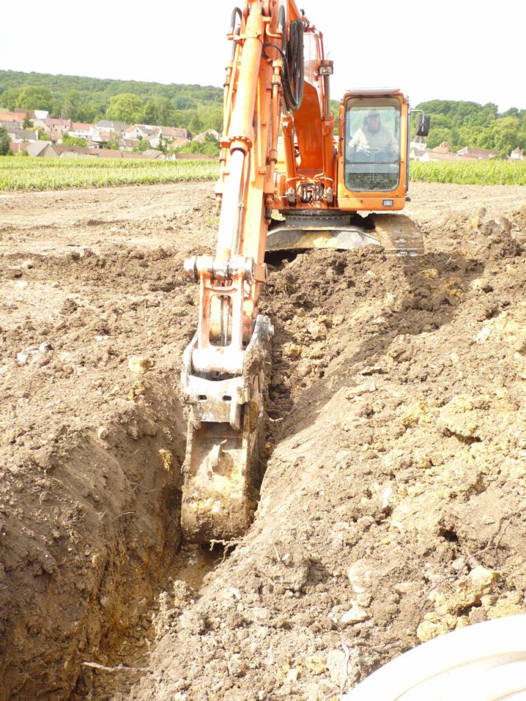 Création de la tranchée - SARL Meulot Dany - Marne - 51